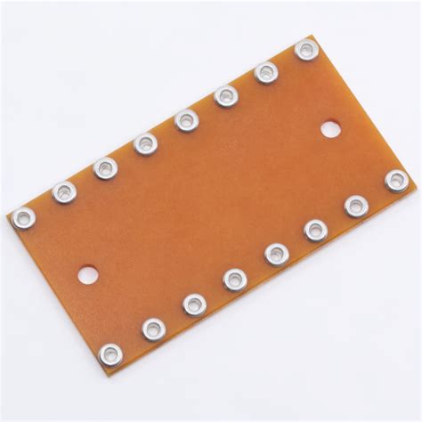 Pcb Pseudo Eyelet Board 75mm Spacing Phenolic Board Antique