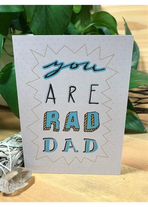 Greeting Card Youre Rad Dad Tangled Up In Hue