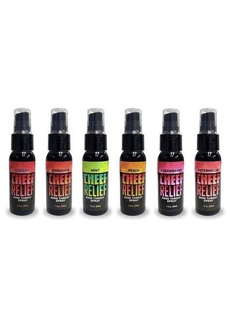 Cheef Relief Soothing Throat Spray 36 Per Display Assorted Flavors