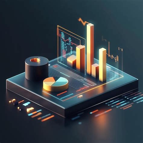 A Black Tablet With A Graph On It And A Graph On It Premium Ai Generated Image