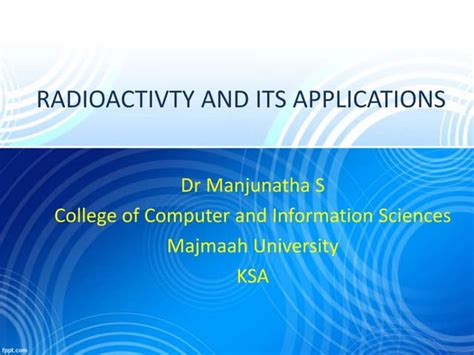 Radioactivity Ppt Pptx