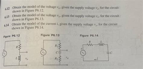 Solved Obtain The Model Of The Voltage Vo Given The Chegg