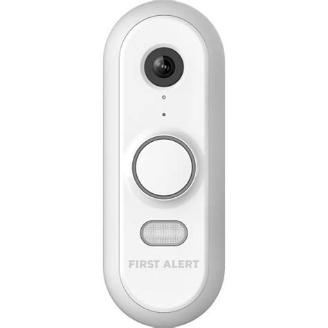 First Alert Camw Wdb Vx1 Hd Video Doorbell Whitegray Trim