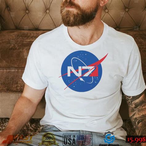 Nasa X N7 Shepard Mass Effect Logo Shirt Hoodie Sweater Long Sleeve