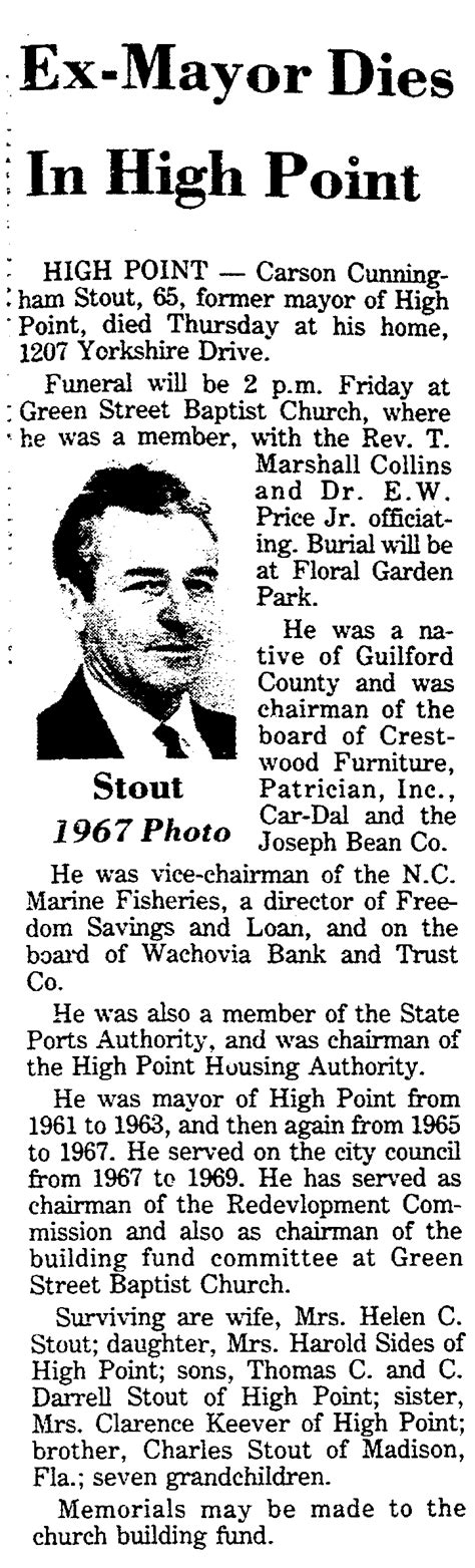 Carson Cunningham Stout 1914 1980 Find A Grave Memorial