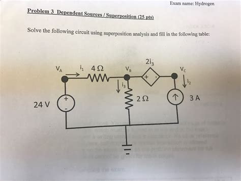 Solved Solve The Following Circuit Using Superposition