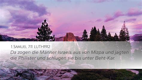 1 Samuel 711 Luth1912 Desktop Wallpaper Da Zogen Die Männer Israels Aus Von Mizpa Und