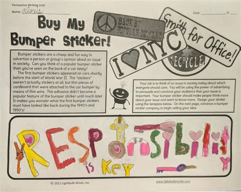 Velbis Classroom Bumper Stickers