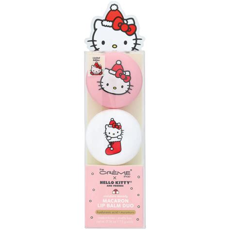 The Crème Shop X Hello Kitty Macaron Lip Balm Duo Shop Lip Gloss At H E B