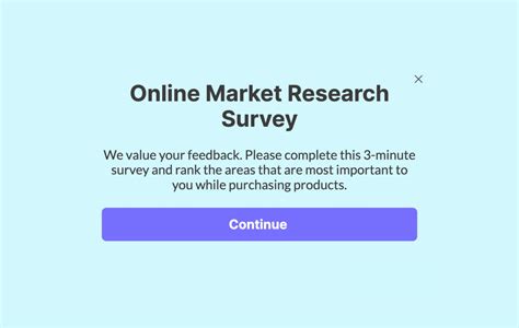 Online Market Research Survey Template Visme
