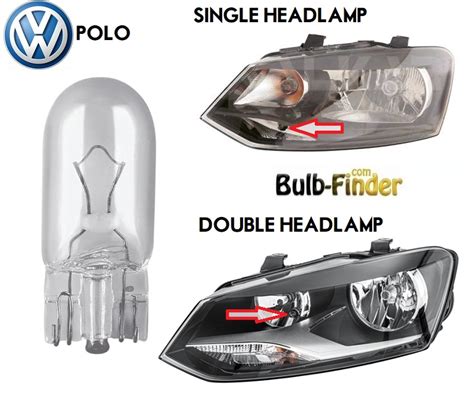 Vw Polo V 2009 2016 Bulb Type And Number Front Parking Light Car Truck And Motorcycle Bulb Finder