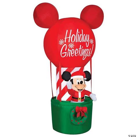 Gemmy Disney Mickey Mouse 84 In Airblown Inflatable Hot Air Balloon