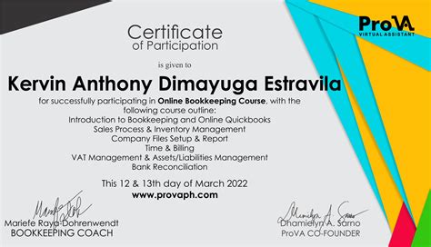 Kervin Anthony Dimayuga Estravila Virtual Assistant Myprofile