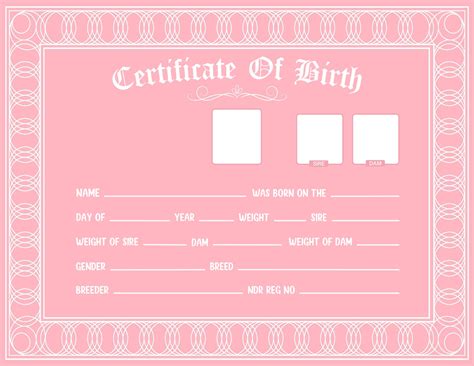 Nmr Pet Birth Certificate Official Pet Birth Records