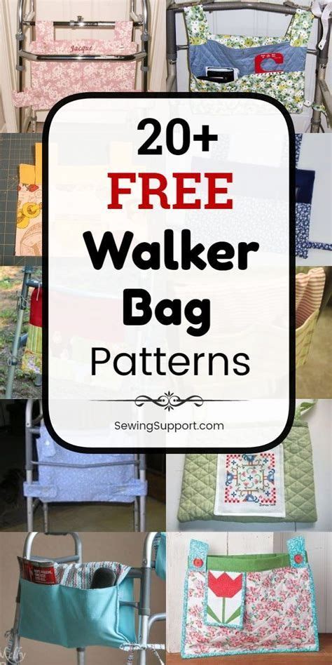 Free Printable Walker Bag Pattern Walker Bag Beginner Sewing