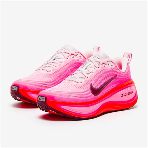 Nike Womens Vomero Plus Hyper Pink Burgundy Crush Bright Crimson