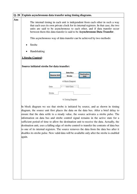 Chapter 5 Coa Lecture Notes Q 28 Explain Asynchronous Data