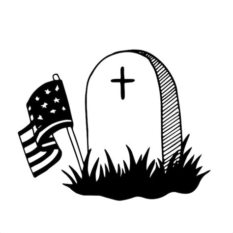 Memorial Day Clip Art Black White Clipart Best