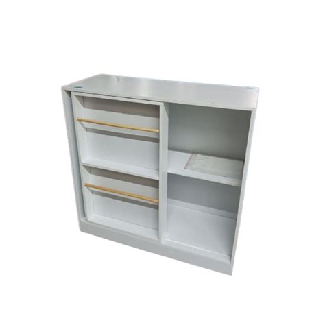 Sohl Bookcase With Sliding Storage Rack Acw Bss76 Hmr Shop N Bid