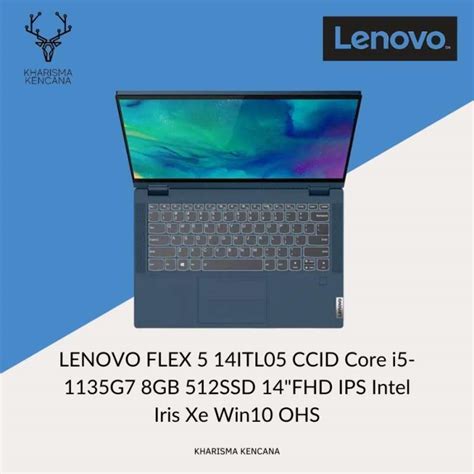 Jual Lenovo Ideapad Flex 5 14itl05 Ccid Core I5 1135g7 8gb 512ssd Intel