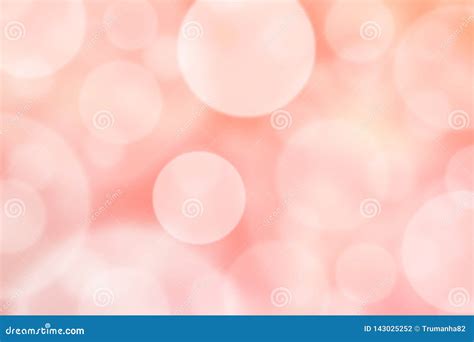 Abstract Blurred Shiny Circles In Pink Background Stock Illustration