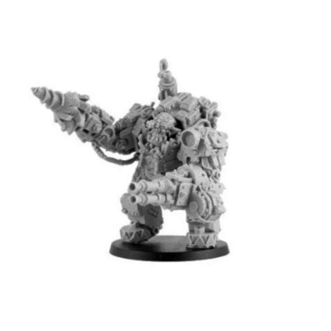 Kromlech Miniatures Orc Juggernaut Mecha Armour With Shoota And Drill