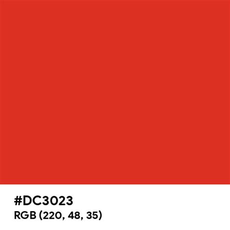 Dc3023 Color Name Is Vermilion Plochere