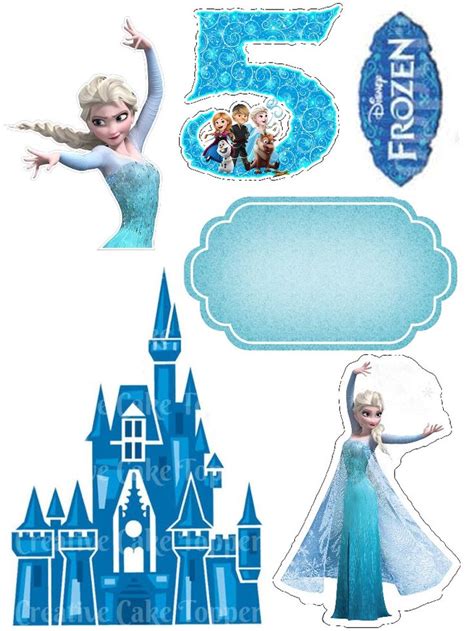 Pin By Topper Kue On Frozen Frozen Elsa Cake Topper Princess Cake