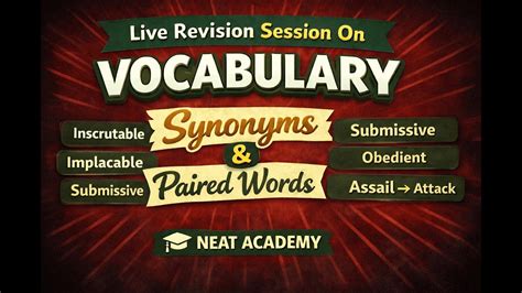 Master Gre Vocabulary Synonyms And Word Pairs Vocabulary Revision