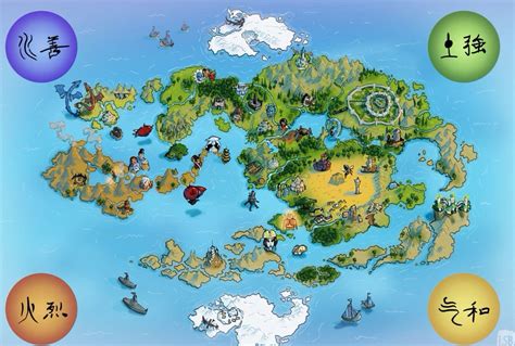 Avatar The Last Air Bender Map Last Airbender Map Design Avatar