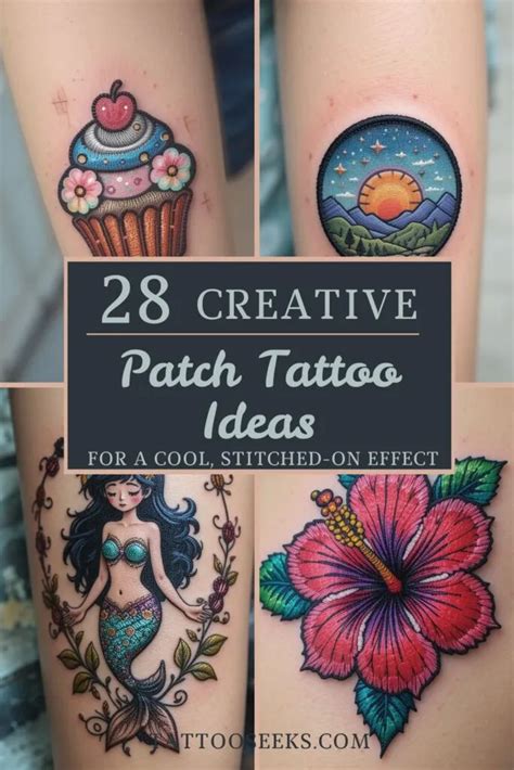 28 Adorable Patch Tattoo Ideas To Inspire Your Next Ink