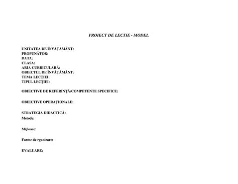 Doc Model Si Teorie Etape Plan Dokumentips