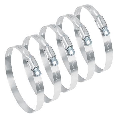 5 Abrazaderas En Acero Inoxidable Desde 84 Mm A 108 Mm Fiero Ab 60