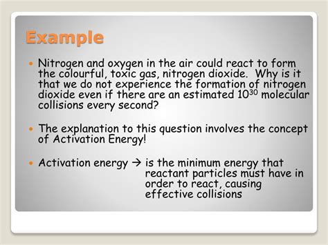 Ppt Collision Theory And The Rate Of Reaction Powerpoint Presentation