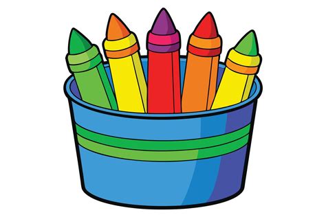 Colorful Pencils In A Container Perfect For Back To School 58370695