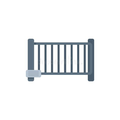 Automatic Pedestrian Subway Entrance Gate Turnstile Access Control System Stock Vector