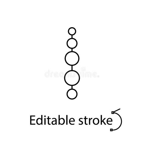 Sexual Toy Outline Icon Sex Shop Accessory Editable Stroke Isolated Vector Stock Illustration