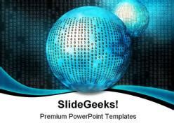 Binary Code Internet PowerPoint Templates And PowerPoint Backgrounds PowerPoint
