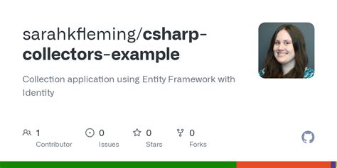 Github Sarahkflemingcsharp Collectors Example Collection Application Using Entity Framework