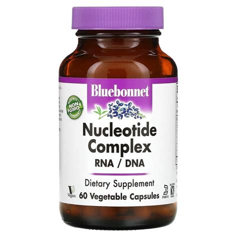Bluebonnet Nutrition Nucleotide Complex Rna Dna 60 Vegetable Capsules