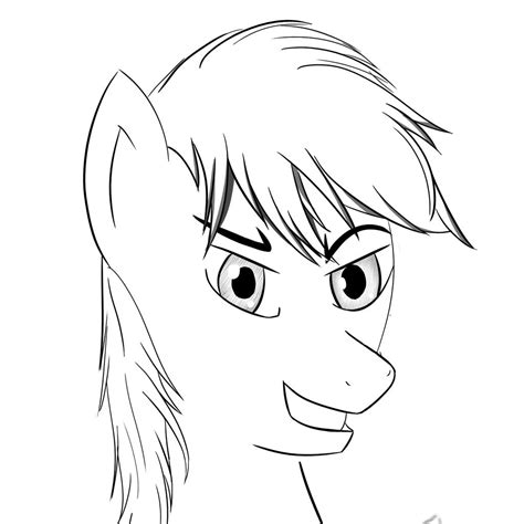 Rainbow Dash Head Potrait By Animerge On Deviantart