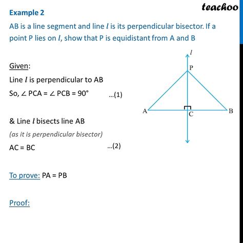 Example AB Is A Line Segment And Line L Is Perpendicular