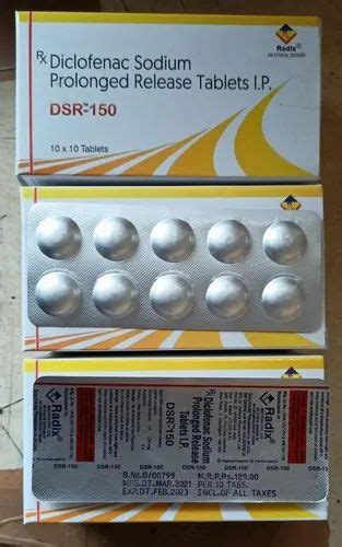 Diclofenac Sodium Tablet 150 Mg At ₹ 90 Box Id 22381738030