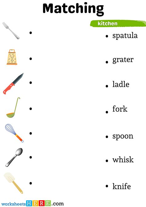 Matching Objects Worksheets For Kindergarten Archives