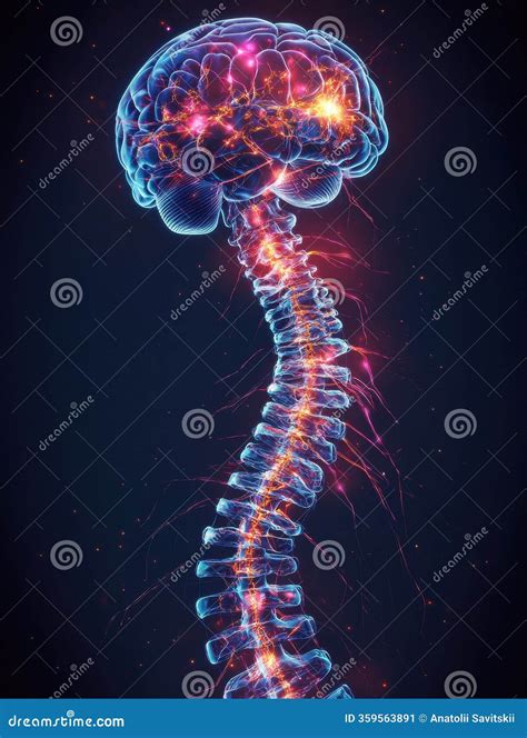 Exploring Neural Pathways and Electrical Impulses in the Brain and Nervous System Representation ...
