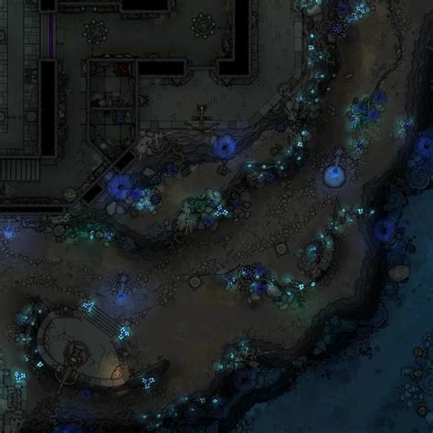 Massive Underdark Dungeon 67x78 Rdndmaps