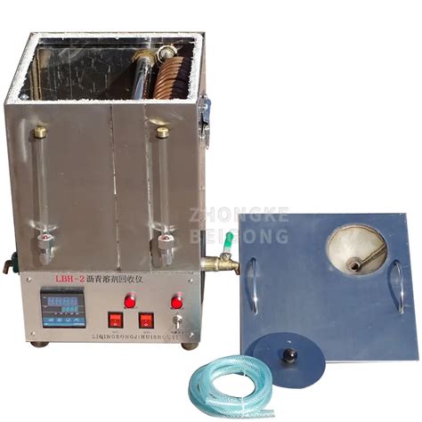 Asphalt Binder Recovery Apparatus Bitumen Extraction Solvent Trichloroethylene Recycler