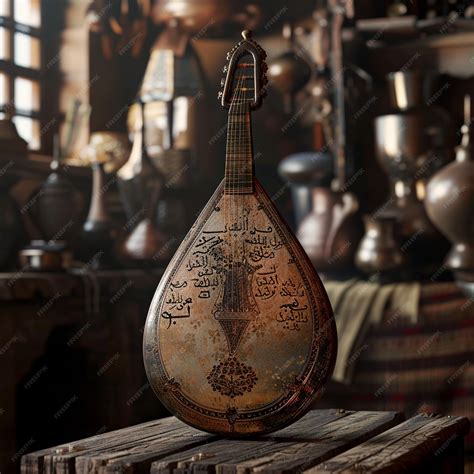 Traditional Wooden Tabletop Musical Instrument Cultural Heritage Icon