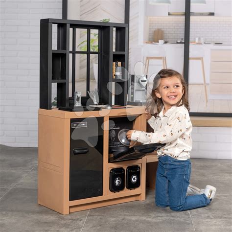 Modern Kitchen In Industrial Style With 32 Accessories From Smoby