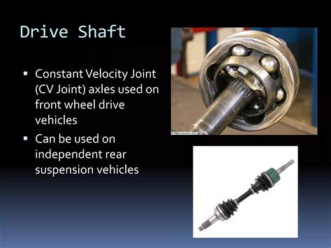 Drive Shafts And Transfer Cases Pptx
